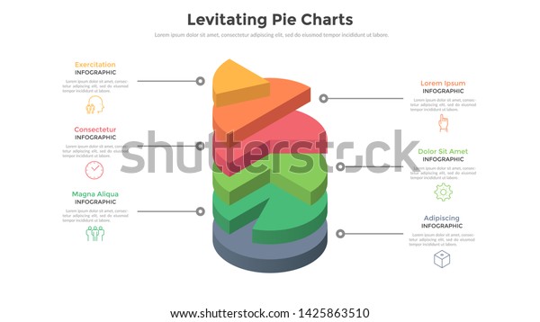 3d Pie Chart Comparison Diagram 6 Stock Vector (Royalty Free ...