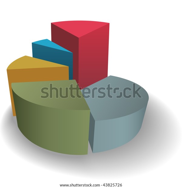 3d Pie Chart Symbol Success On Stock Vector (Royalty Free) 43825726 ...