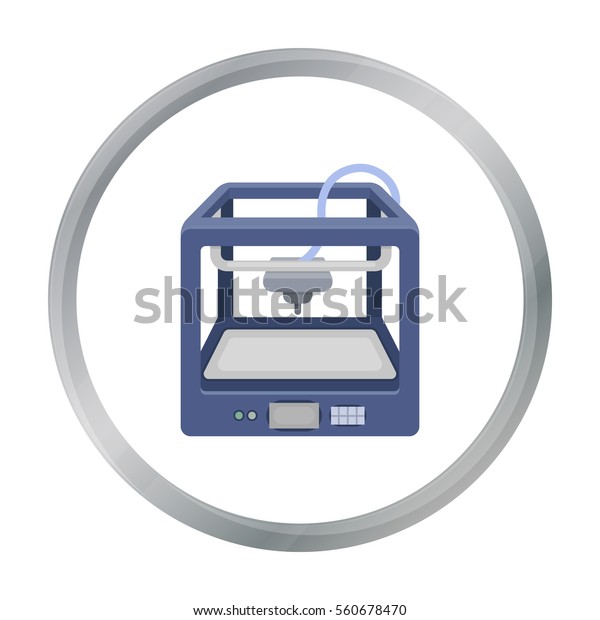 3d Printer Cartoon Style Isolated On: เวกเตอร์สต็อก (ปลอดค่าลิขสิทธิ์ ...