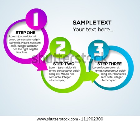 3 D Progress Banner Concept Your Design Stock Vector (Royalty Free ...