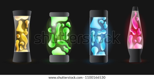 3d Realistic Lava Lamp Isolated On Stock Vector (Royalty Free ...