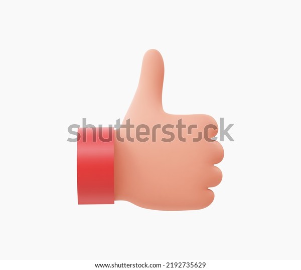 3d Realistic Thumbs Vector Illustration Stock Vector (Royalty Free ...