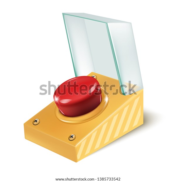 3d Realistic Vector Alarm Emergency Red Stock Vector (Royalty Free ...