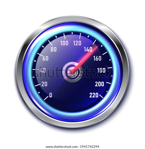 3d Realistic Vector Car Race Speedometer Stock Vector (Royalty Free ...