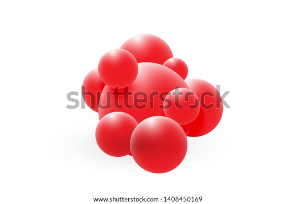 3d Red Circle Concept Illustration Vector Stock Vector (Royalty Free ...