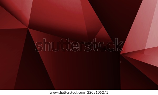 3d Red Diamond Background Abstract Geometric Stock Vector (Royalty Free ...