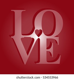 Red Love Text Stock Vector (Royalty Free) 534554164 | Shutterstock