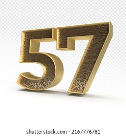 3d Render Number 57 Luxury Anniversary Stock Vector (Royalty Free ...
