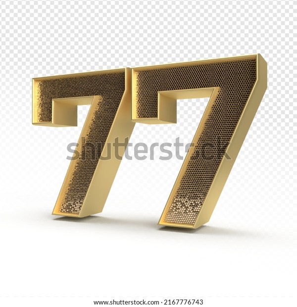 3d Render Number 77 Luxury Anniversary Stock Vector (Royalty Free) 2167776743 | Shutterstock