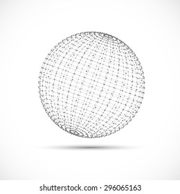3d Sphere Dots Polygons Background 스톡 벡터(로열티 프리) 296065163 | Shutterstock