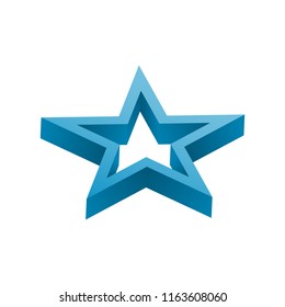 3d Star Icon Vector Illustration Stock Vector (Royalty Free) 1163608060 ...