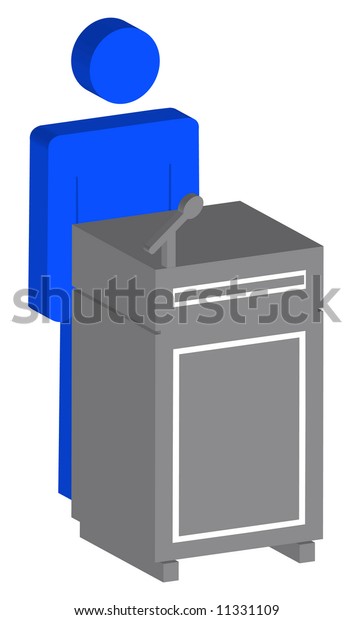 3d Stick Man Figure Standing Behind Stock Vector (Royalty Free ...