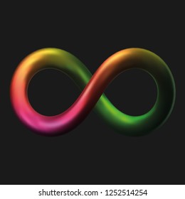 3d Styled Smooth Metal Infinity Symbol Stock Vector (Royalty Free ...
