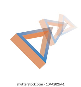 3d Triangles Showing Direction Vector Stock Vector (Royalty Free ...