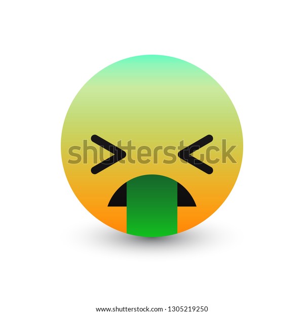 3d Vector Disgust Emoticon Icon Design Stock Vector (Royalty Free ...