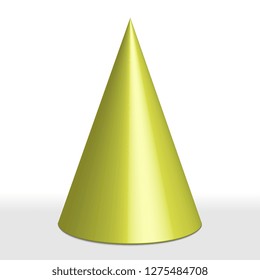 3d Vector Drawing Geometric Cone Shape Stock Vector (Royalty Free ...