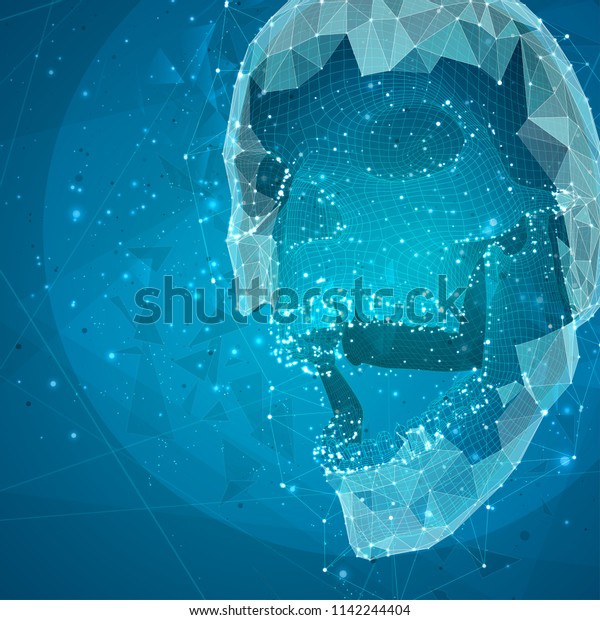 3d Vector Human Skull All Segments Stock Vector (Royalty Free ...