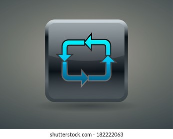 3d Vector Illustration Cyclic Icon Stock Vector (Royalty Free ...