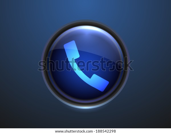 3d Vector Illustration Phone Icon Stock Vector (Royalty Free) 188542298 ...