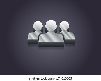 3d Vector Illustration Team Icon Stock Vector (Royalty Free) 177028757 ...