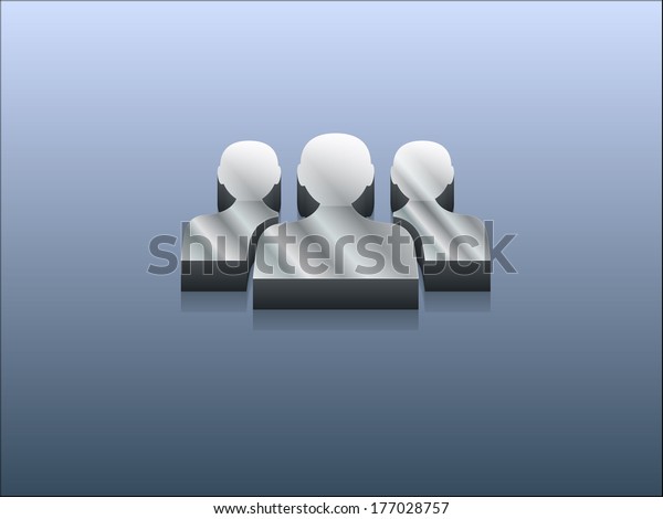 3d Vector Illustration Team Icon Stock Vector (Royalty Free) 177028757 ...