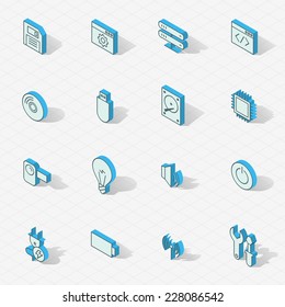 3d Vector Isometric Design Icons Set Stock Vector (Royalty Free) 228086638