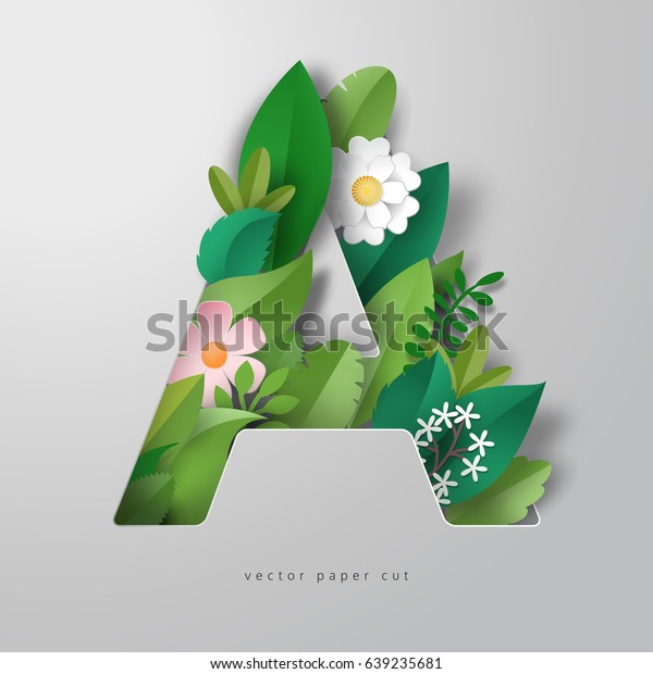 3D vector letra A em estilo: vetor stock (livre de direitos) 639235681 ...