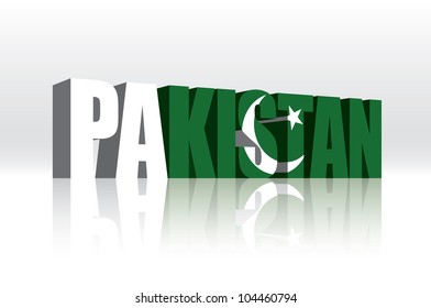3d Vector Pakistan Word Text Flag 库存矢量图（免版税）104460794 | Shutterstock