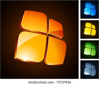 3d Vibrant Signs Stock Vector (Royalty Free) 73737934 | Shutterstock