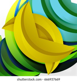 3d Wave Lines Design Dynamic Effect Stock Vector (Royalty Free ...