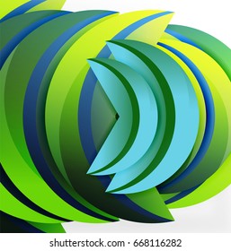 3d Wave Lines Design Dynamic Effect Stock Vector (Royalty Free ...