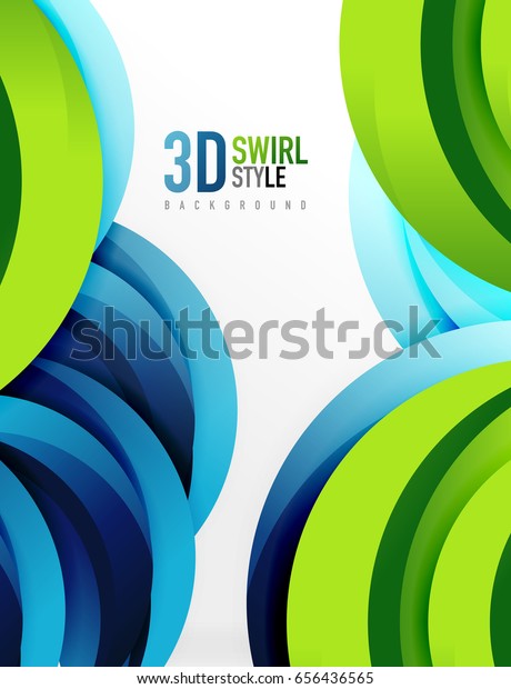 3d Wave Lines Design Dynamic Effect Stock Vector (Royalty Free ...