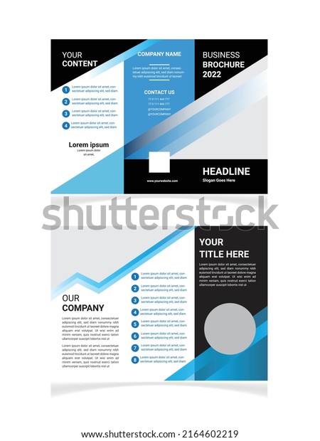 3fold Flyer Design Brochure Design Stock Vector (Royalty Free ...
