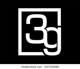 3g Logo Creative Creation White Letter Stock Vector (Royalty Free ...