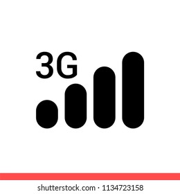 3g Vector Icon Connection Symbol Simple Stock Vector (Royalty Free ...