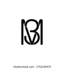 3m Letter Original Monogram Logo Design: เวกเตอร์สต็อก (ปลอดค่า ...