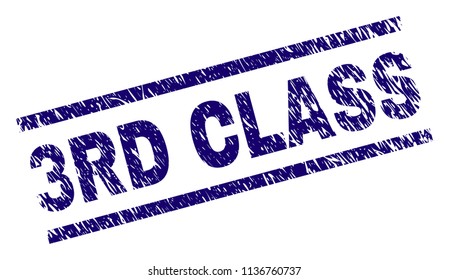 3rd Class Stamp Seal Watermark Grunge Stock Vector (Royalty Free ...