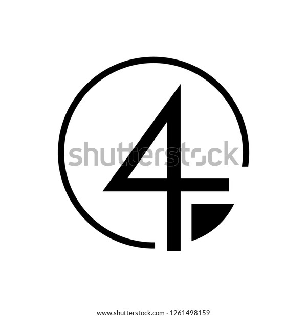 4 Circle Logo Design Inspiration Stock Vector (Royalty Free) 1261498159 ...