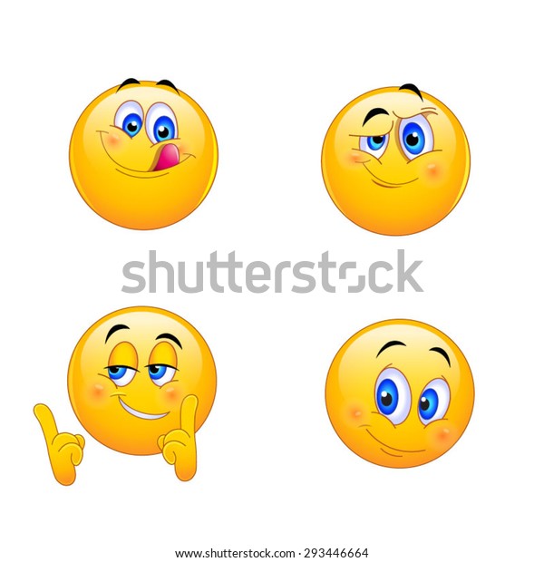 4 Emoji Smiley Faces Stock Vector (Royalty Free) 293446664 | Shutterstock