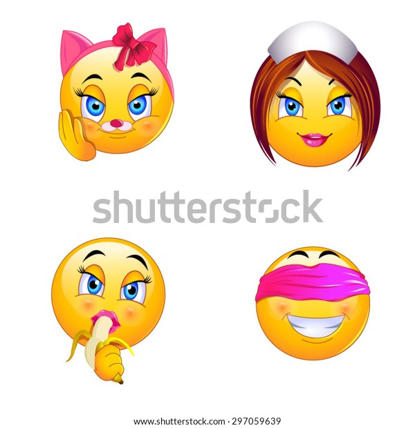 4 Emoji Smiley Faces Stock Vector (Royalty Free) 297059639 | Shutterstock