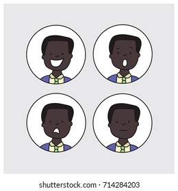4 Icons Set Man Stock Vector (Royalty Free) 714284203 | Shutterstock