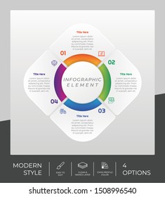 4 Options Modern Infographic Vector Design Stock Vector (Royalty Free ...
