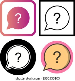 4 Set Question Icons Isolated On Stock Vector (Royalty Free) 1550533103 ...