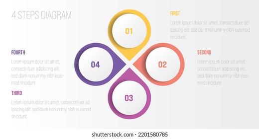 4 Steps Process Modern Infographic Diagram Stock Vector (Royalty Free) 2201580785 | Shutterstock
