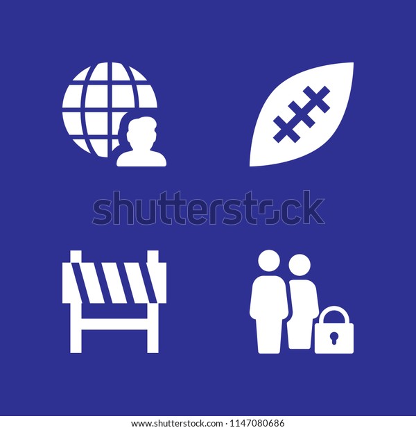 4 Team Icon Set Group User Stock Vector (Royalty Free) 1147080686 ...