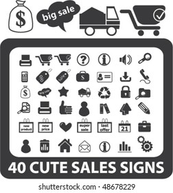 40 Cute Sales Signs Vector Stock Vector (Royalty Free) 48678229 ...