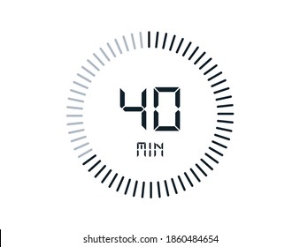 203 40 Min Timer Icon Images, Stock Photos & Vectors | Shutterstock
