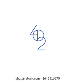 402 Logo Icon Sign Vector Template Stock Vector (Royalty Free ...