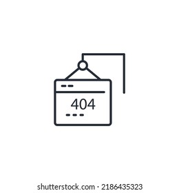 404 Icons Symbol Vector Elements Infographic Stock Vector (Royalty Free ...