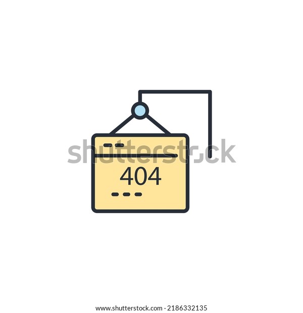404 Icons Symbol Vector Elements Infographic Stock Vector (Royalty Free ...